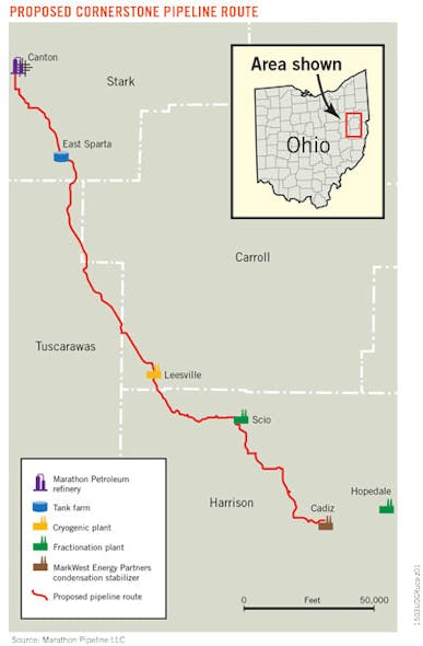 Marathon moving forward with Cornerstone pipeline | Oil & Gas Journal