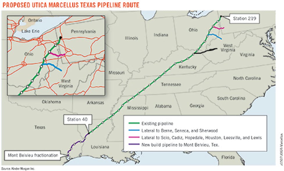 Kinder Morgan launches binding open season for proposed Utica Marcellus ...