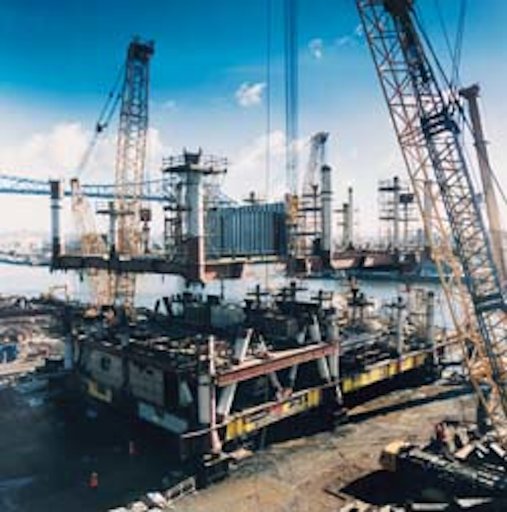 North Sea Britannia platform taking shape | Oil & Gas Journal