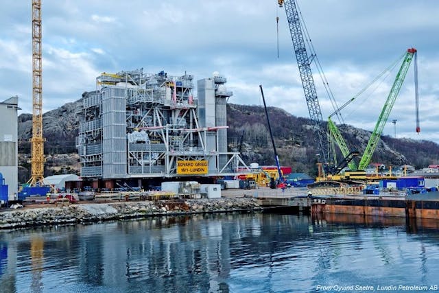 Topside ready for tow-out to Edvard Grieg | Oil & Gas Journal