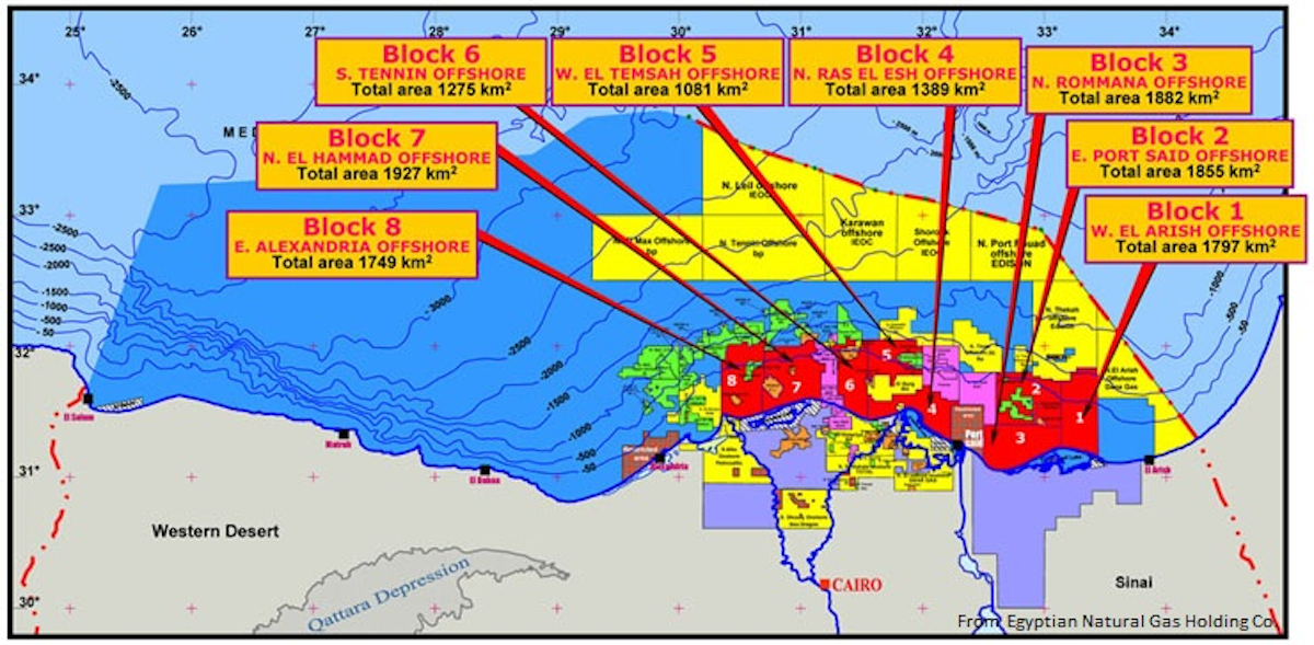 Eni, BP take licenses offshore Egypt in 2015 bid round | Oil & Gas Journal