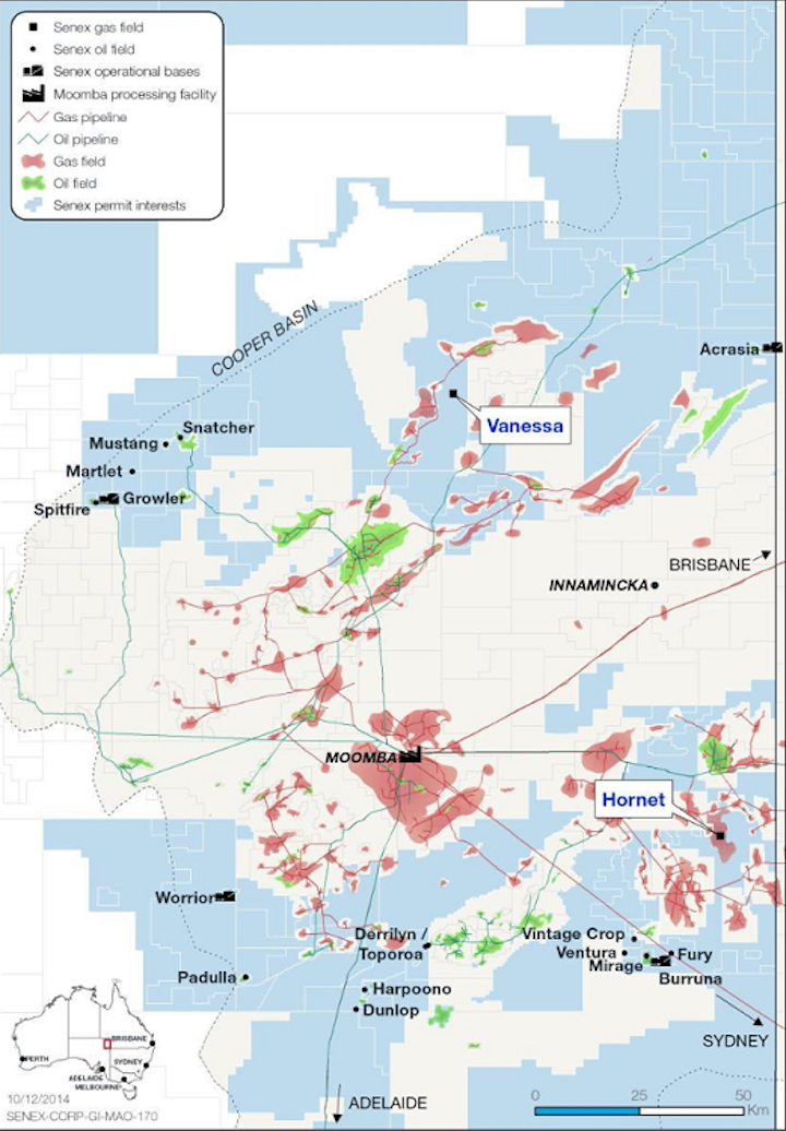 Senex moves to commercialize Cooper basin gas field | Oil & Gas Journal