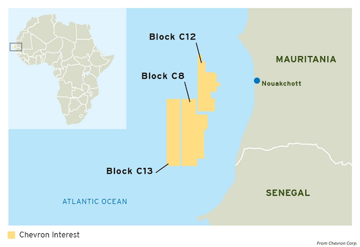 Chevron unit farms into Mauritania offshore blocks | Oil & Gas Journal