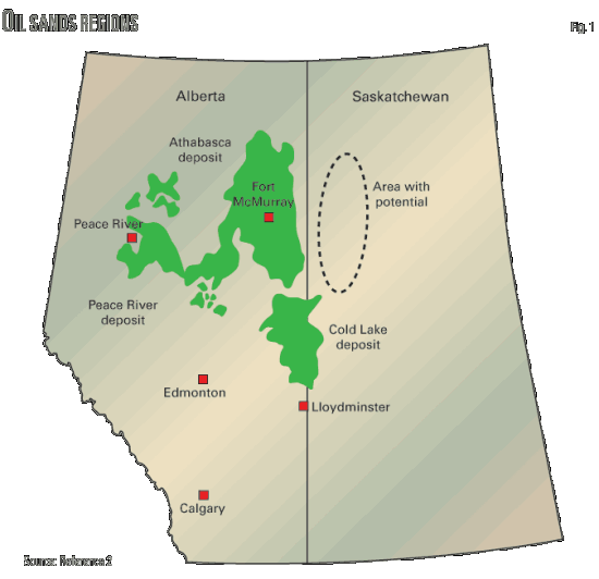 Kearl Oil Sands Project Map