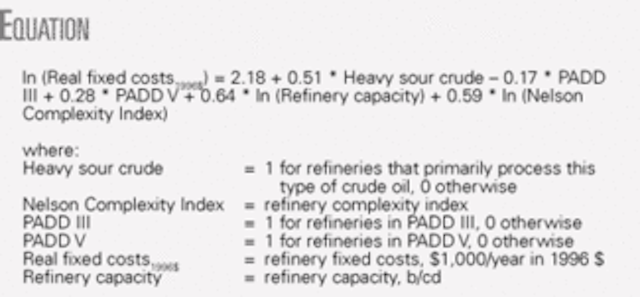Method estimates US refinery fixed costs | Oil & Gas Journal