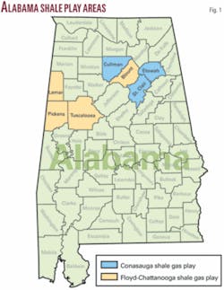 Operators chase gas in three Alabama shale formations | Oil & Gas Journal