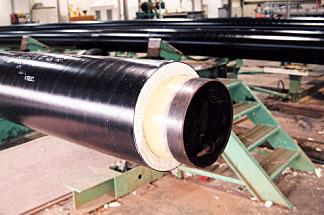 High-temp., insulated coating aids construction of Alberta bitumen ...