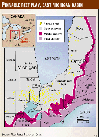 Michigan basin reefs draw focus of Ontario exploration | Oil & Gas Journal