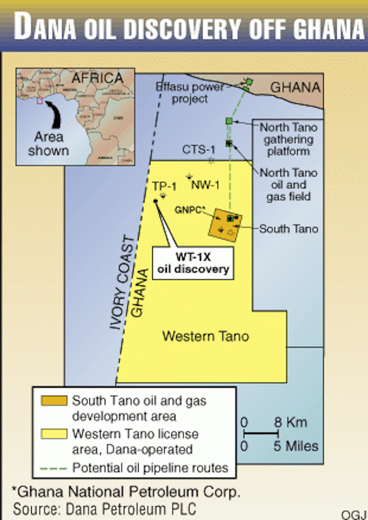 Dana makes Offshore Ghana oil discovery | Oil & Gas Journal