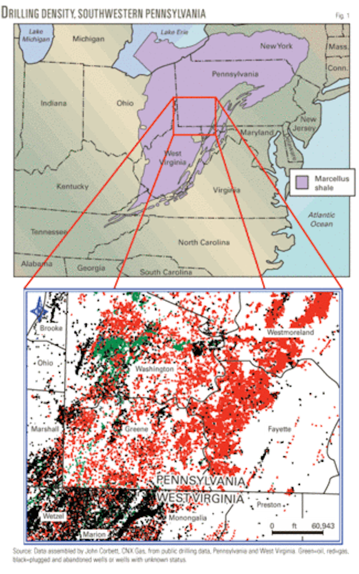 CNX Gas drills record Marcellus shale well | Oil & Gas Journal