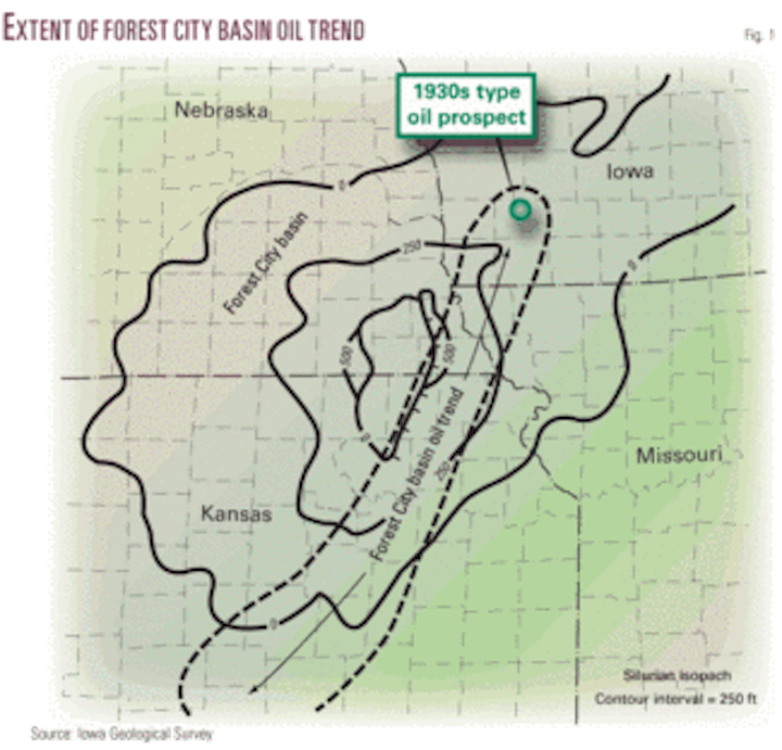 Iowa Forest City prospect may be large Paleozoic trap | Oil & Gas Journal