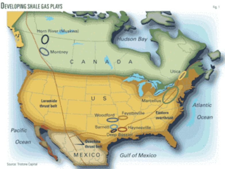 Study analyzes nine US, Canada shale gas plays | Oil & Gas Journal