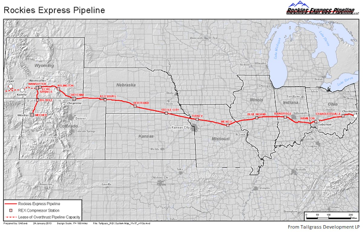 Tallgrass to add interest in Rockies Express pipeline | Oil & Gas Journal