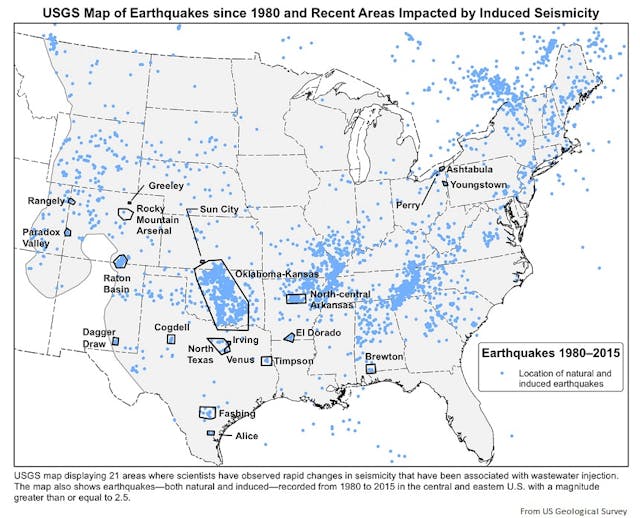 USGS revised seismic-risk maps to add induced earthquake potential ...