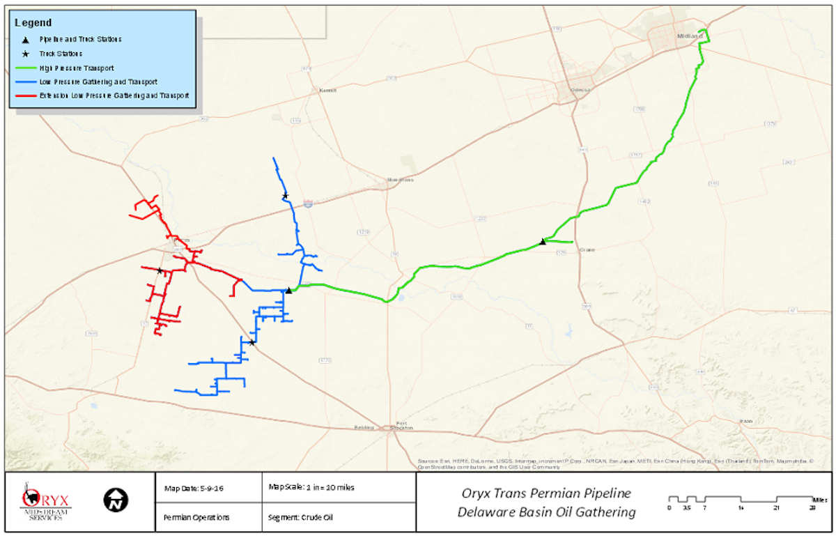 Oryx seeks extension of Delaware basin crude gathering | Oil & Gas Journal
