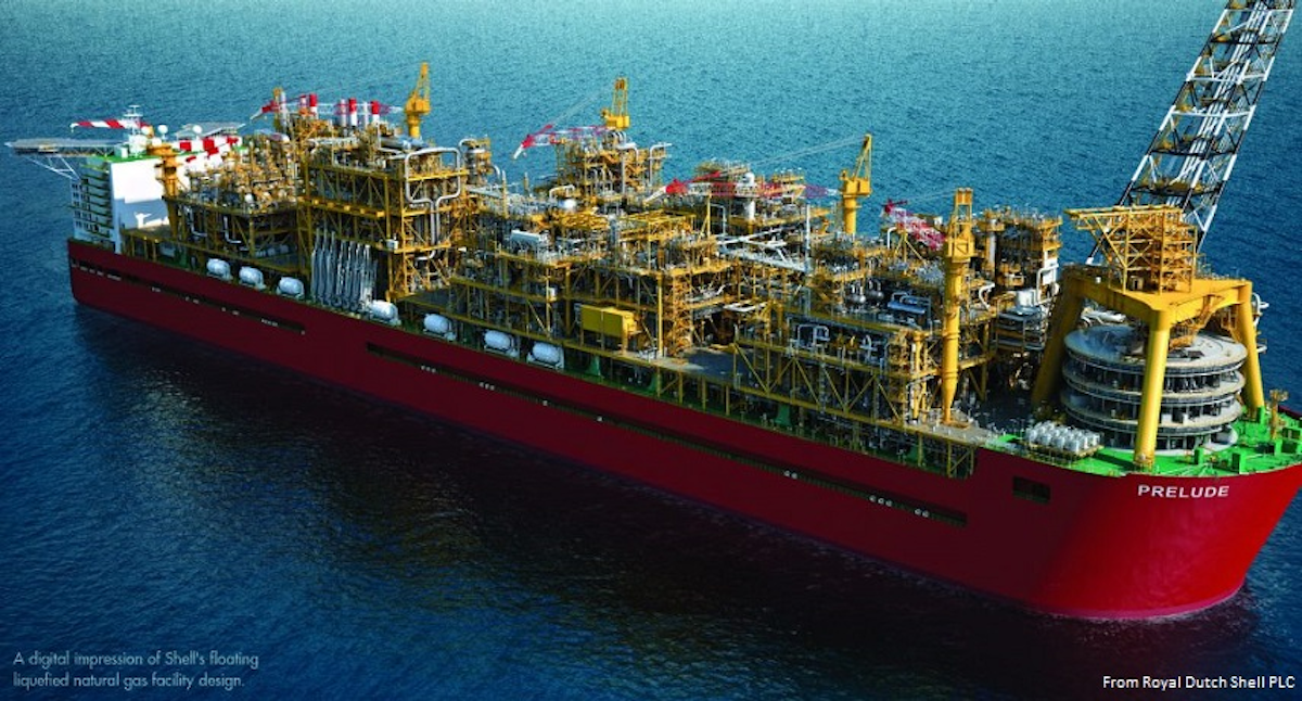 Shell Australia lets contract for Prelude FLNG facility | Oil & Gas Journal