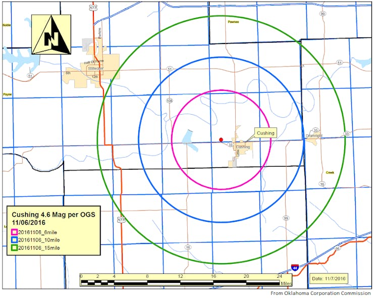 Oklahoma issues directive after earthquake rocks Cushing area | Oil ...