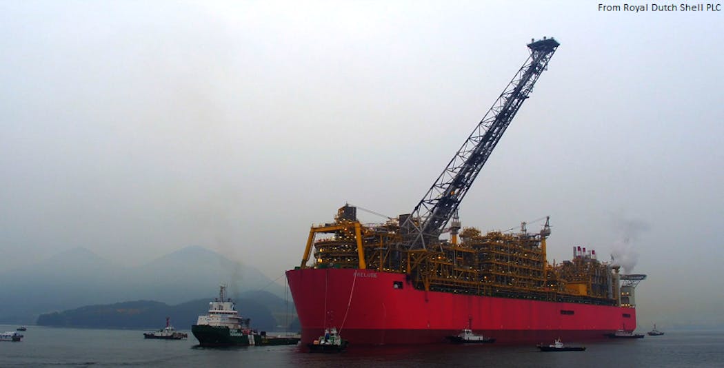 Prelude floating LNG facility sails toward Australia | Oil & Gas Journal