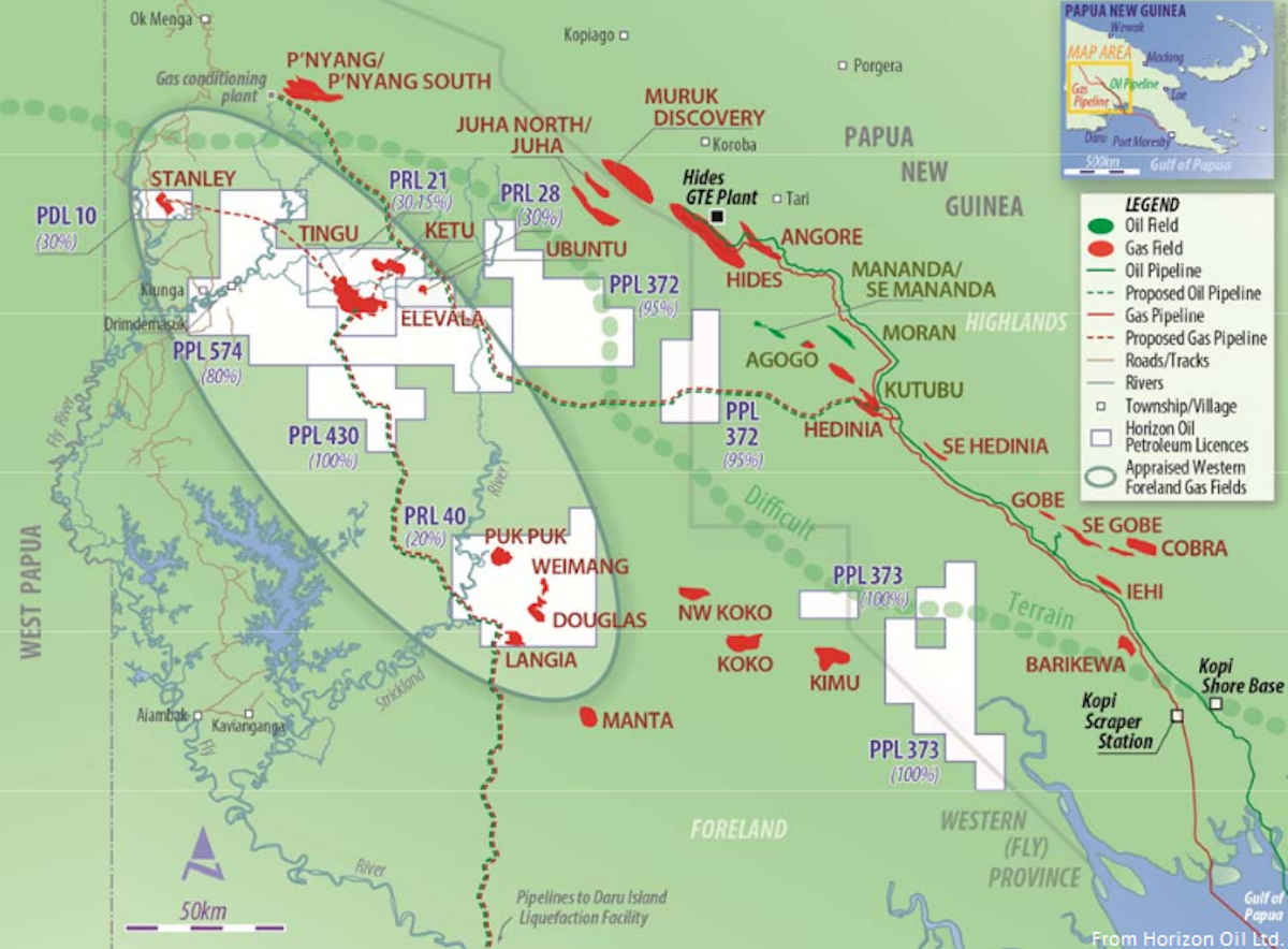 Horizon Oil increases share of Papua New Guinea acreage, resources ...