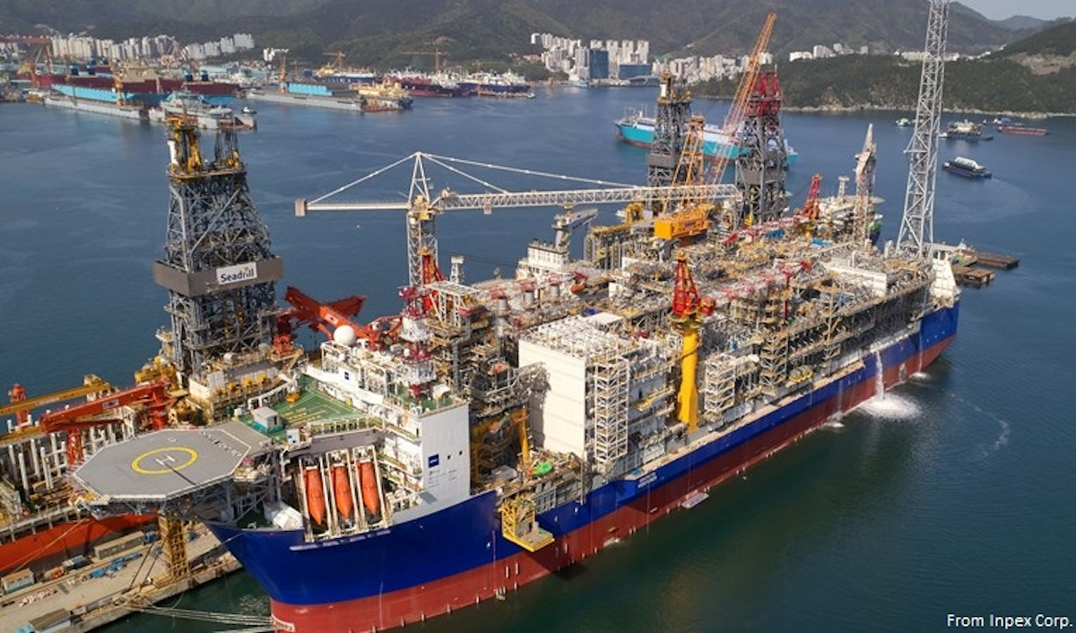 Ichthys field’s FPSO vessel sets sail | Oil & Gas Journal