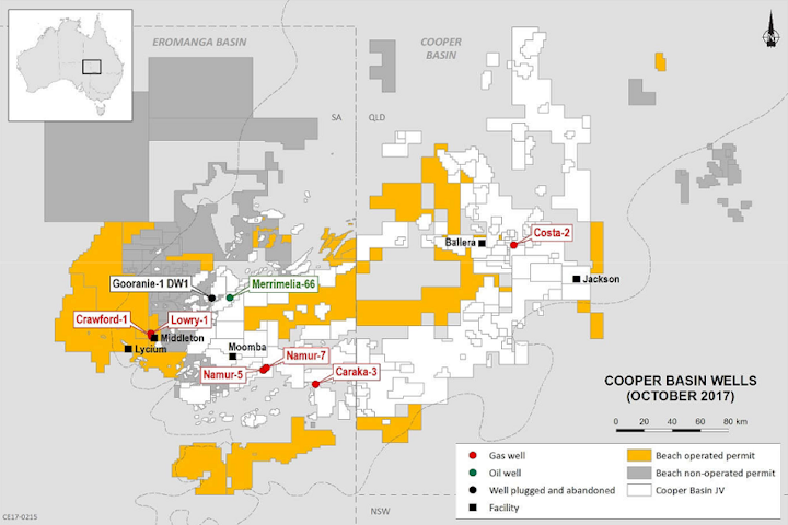 Beach Energy makes gas discovery in Cooper basin | Oil & Gas Journal