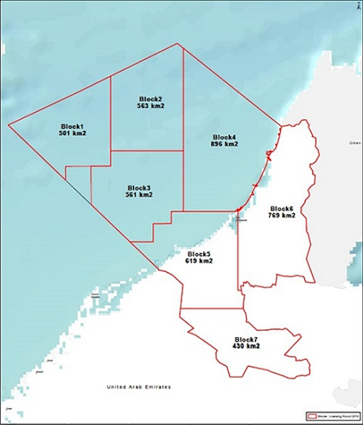 Most of RAK on offer in licensing round | Oil & Gas Journal