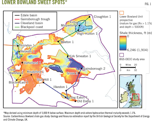 Seismic events pause Bowland shale fracturing | Oil & Gas Journal
