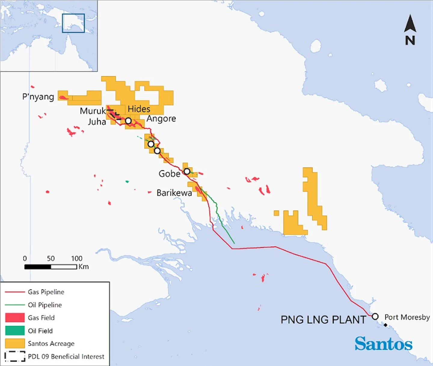 Santos joins P’nyang group in Papua New Guinea | Oil & Gas Journal