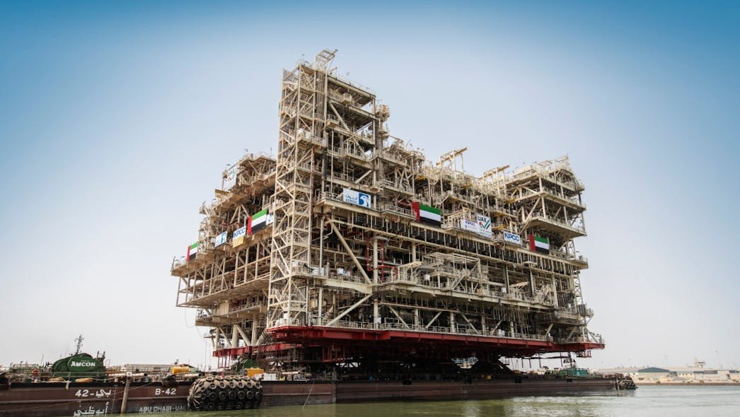 Construction finished on ADNOC’s offshore platform | Oil & Gas Journal