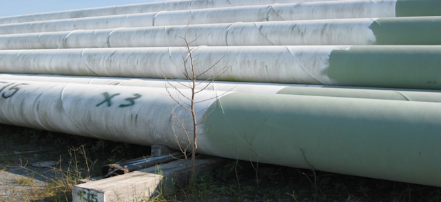 Whitewash UV coatings preserved stockpiled Keystone XL pipes | Oil ...