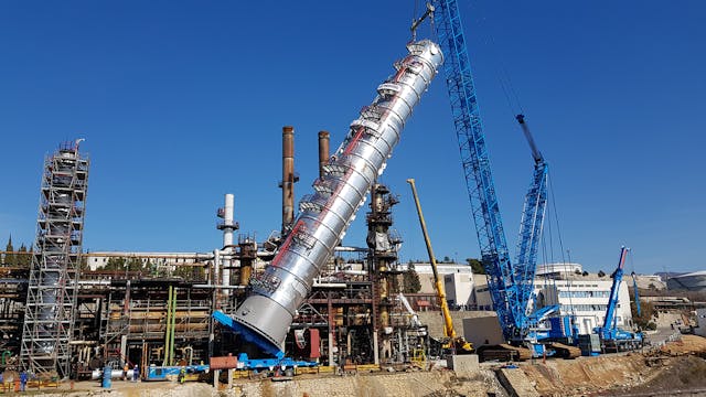 Croatia’s INA commissions new crude distillation tower at Rijeka ...