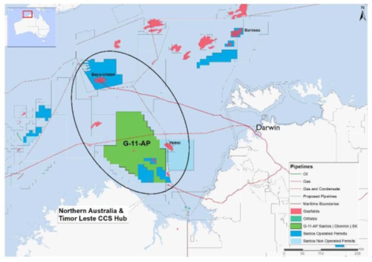 Santos awarded CO2 offshore storage permits | Oil & Gas Journal