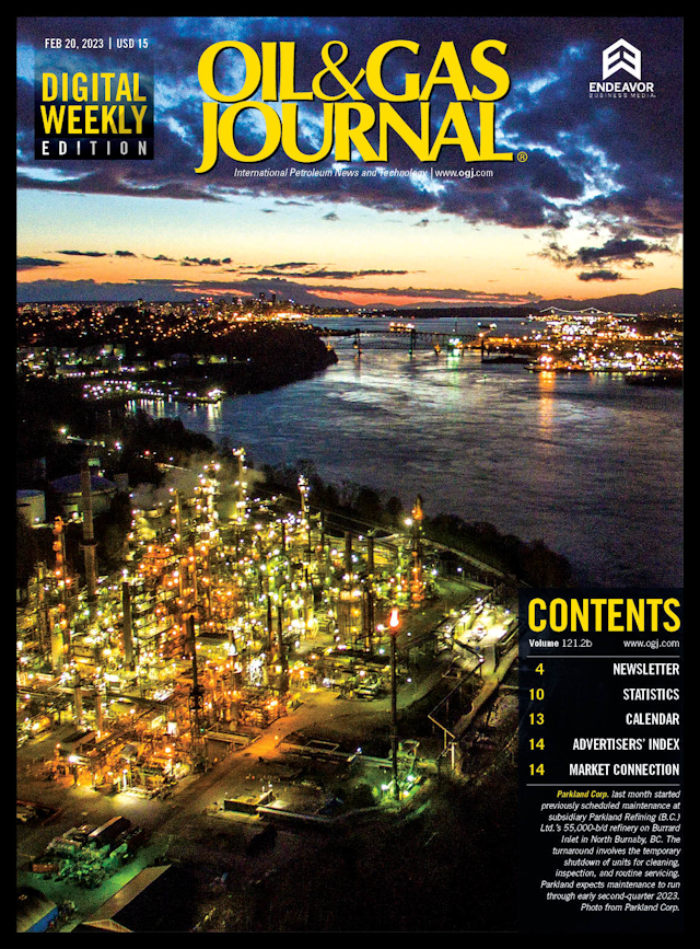 Volume 121, Issue 2b | Oil & Gas Journal