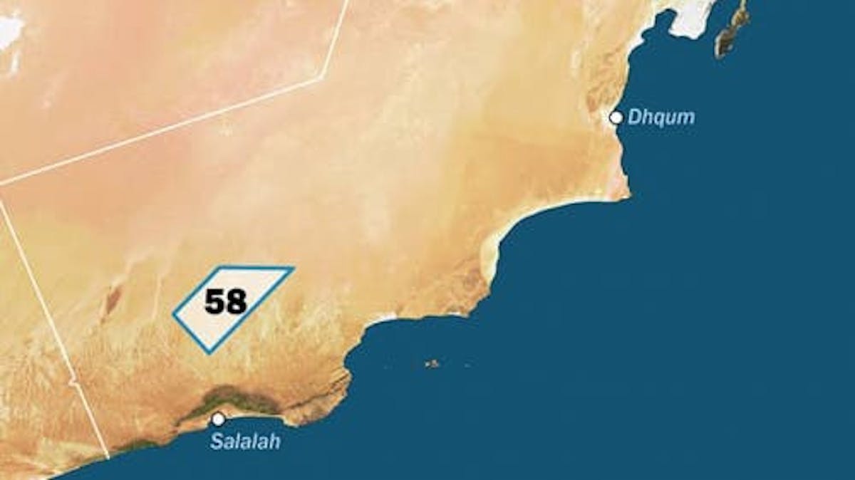 Tethys Oil prepares first exploration in Block 58, Oman | Oil & Gas Journal