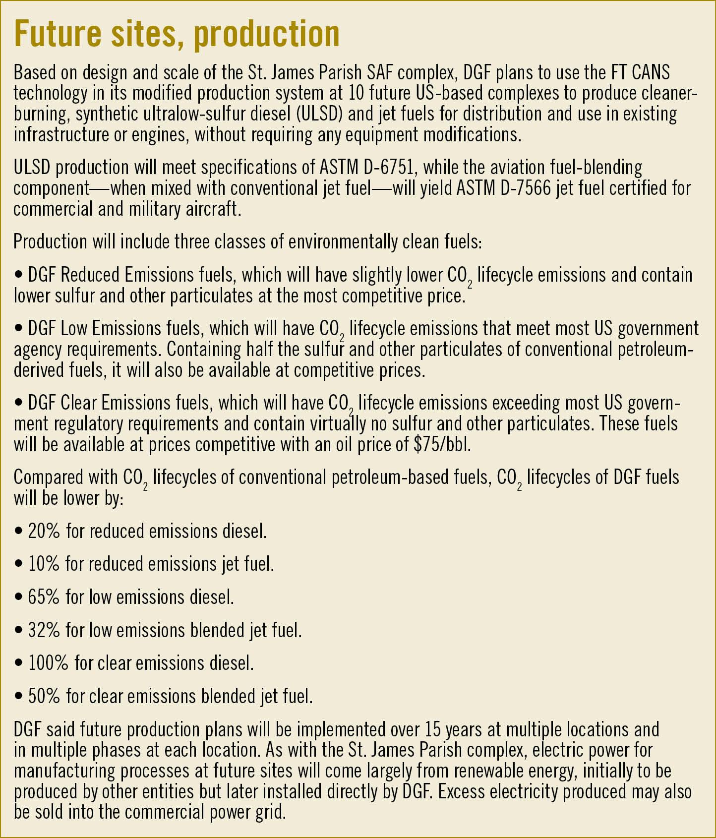 DG Fuels advances Louisiana SAF production complex | Oil & Gas Journal