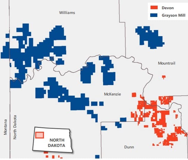 Devon Energy acquires Williston basin operations of Grayson Mill Energy ...